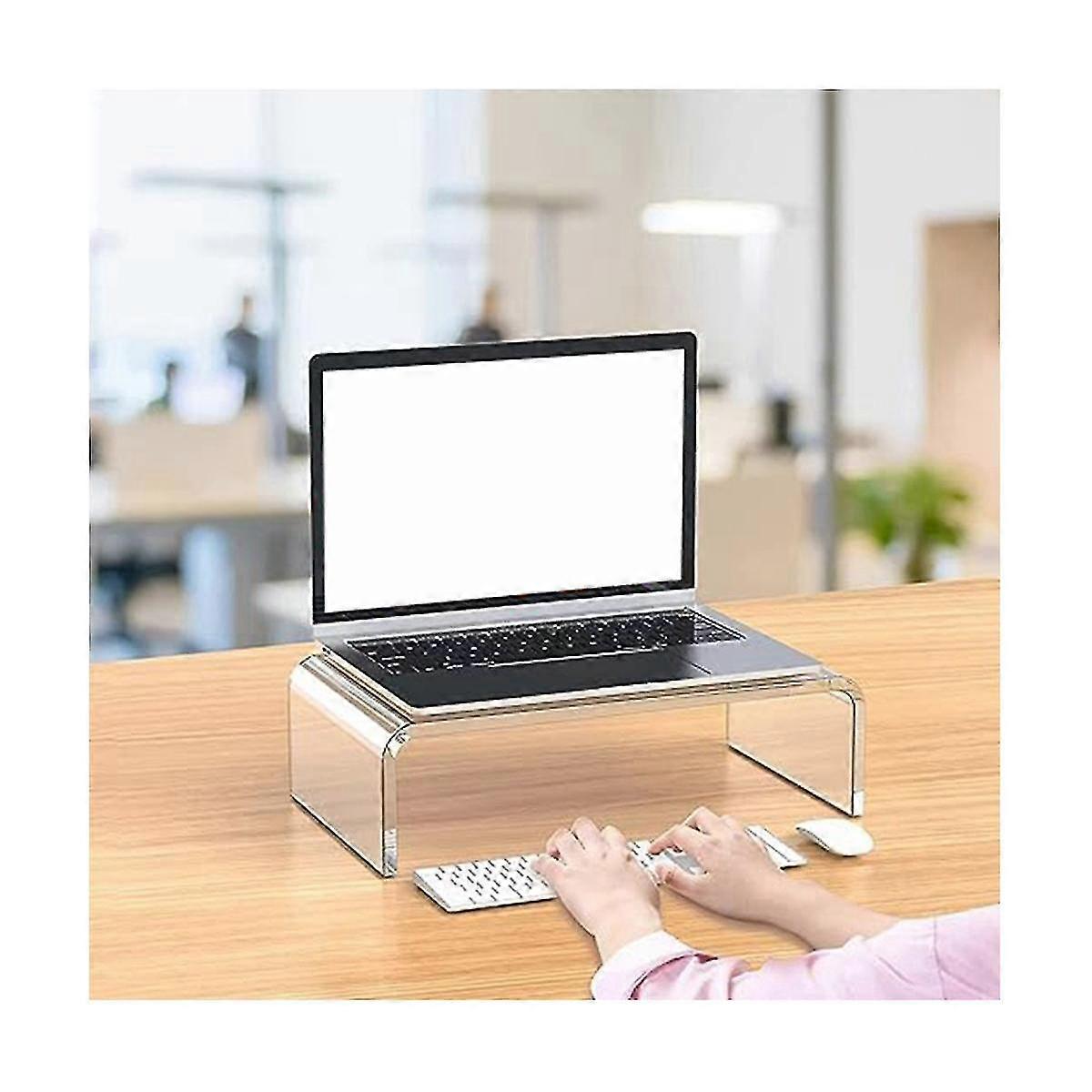 Computer Monitor Heightening Rack Acrylic U-shaped Display Rack Desk ...