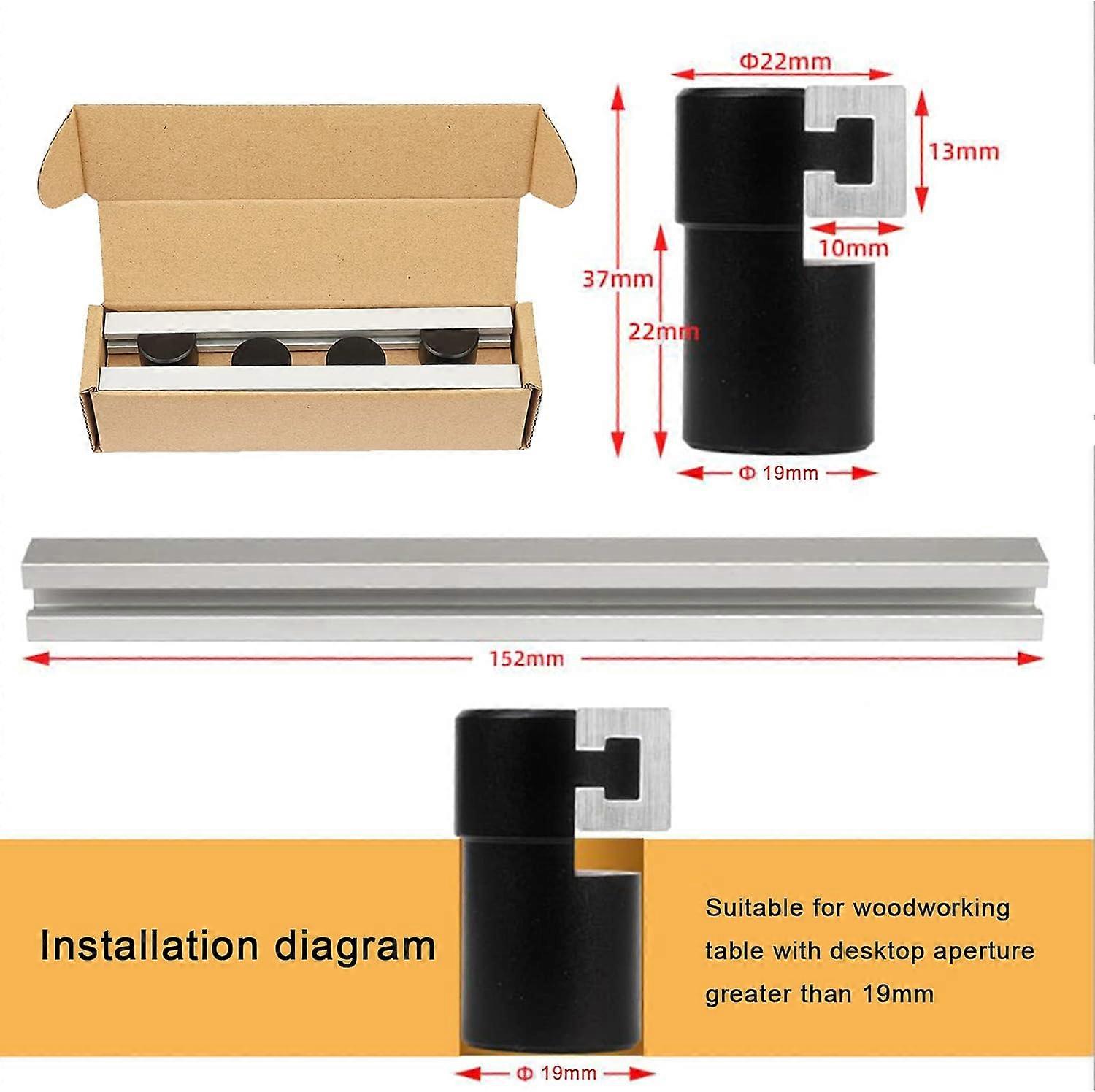 Pack of 2 Woodworking Table Workbench Auxiliary Tool DIY Positioning ...