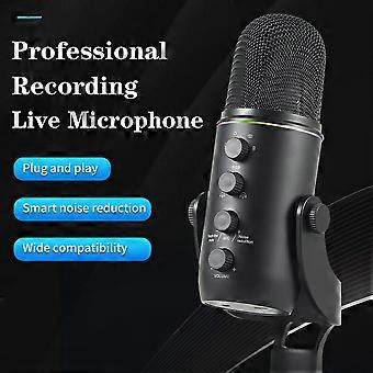 SM-20 Professional Noise Reduction Desktop Microphone USB Condenser Mic ...