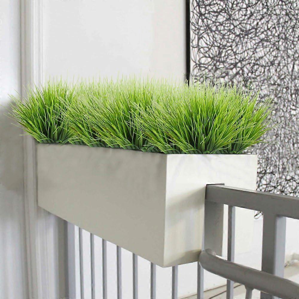 6pcs Artificial Grass Plants Bushes Faux Plastic Fake Wheat Grass for ...