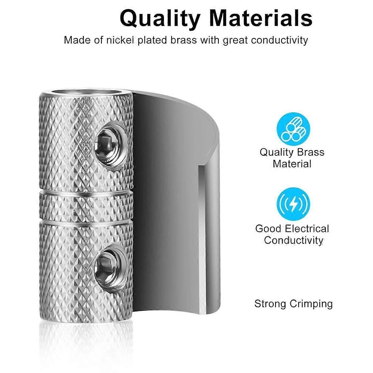 4PCS 0 Gauge Wire Splice Connectors, 0 Gauge Battery Cable Coupler ...