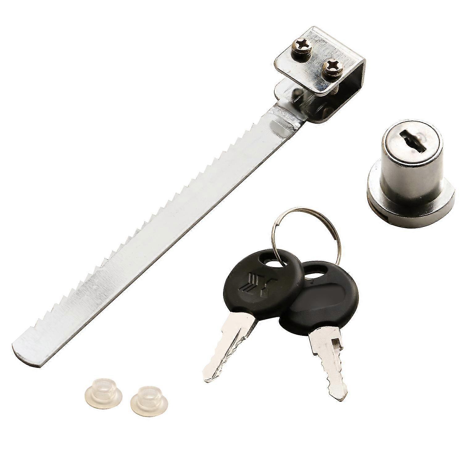 Silver Easy Install Glass Display Showcase Cabinet Slide Lock with Dual ...