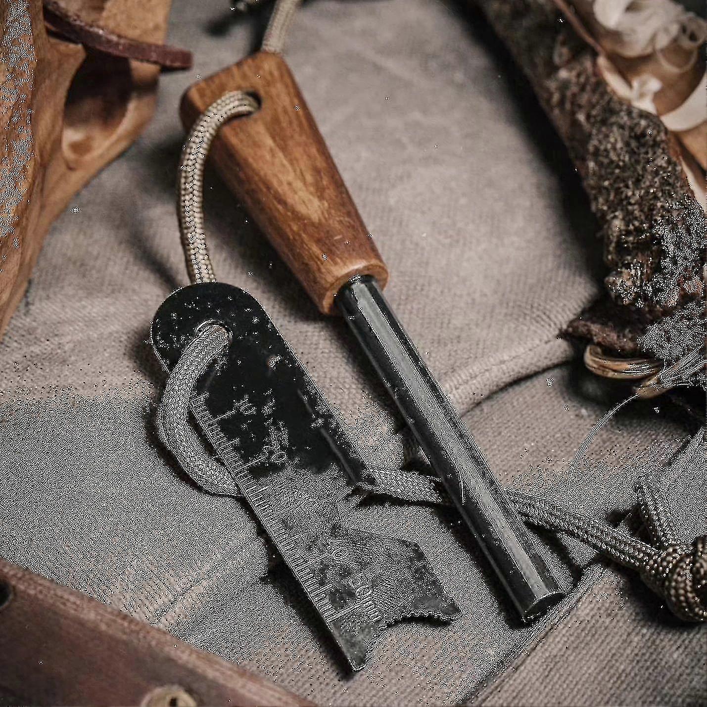 Fire Starter Thick Bushcraft Fire Steel With Handcrafted 20,000 Strikes ...