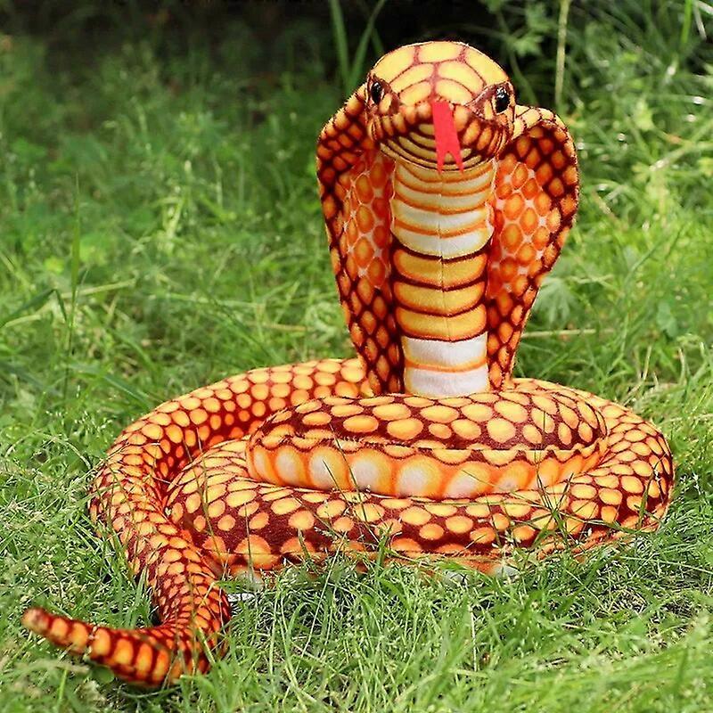 200/300CM 3D Simulation Cobra Snake Toy, Little Snake Animal Plush Toys ...
