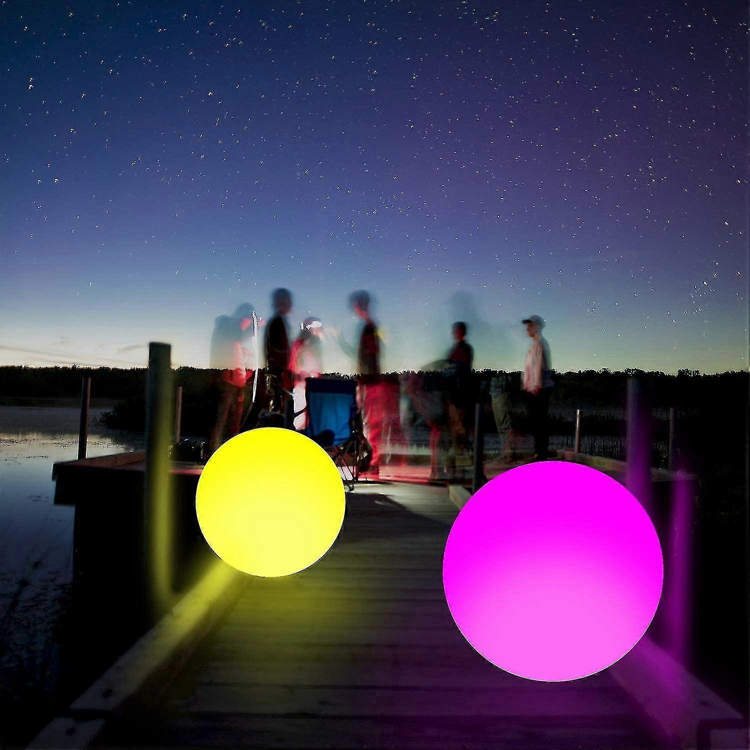 Pool Toys 13/16 Colors Glow Ball Inflatable Led Light Up Beach Ball ...