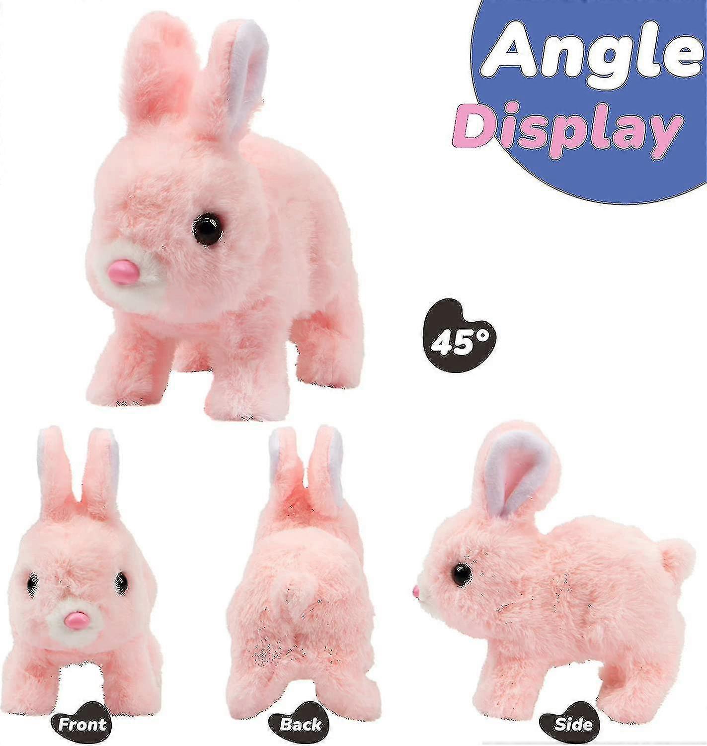 Electronic Plush Rabbit Toy, Easter Bunny Interactive Toy, Playful ...