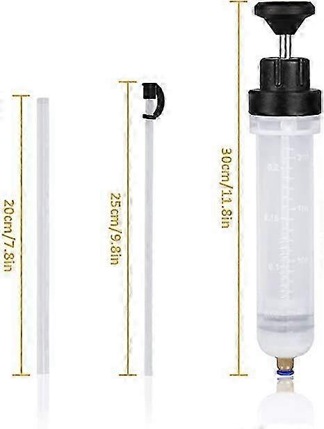 Oil Suction Syringe,200ml Brake Fluid Syringe,Oil Fluid Extractor ...