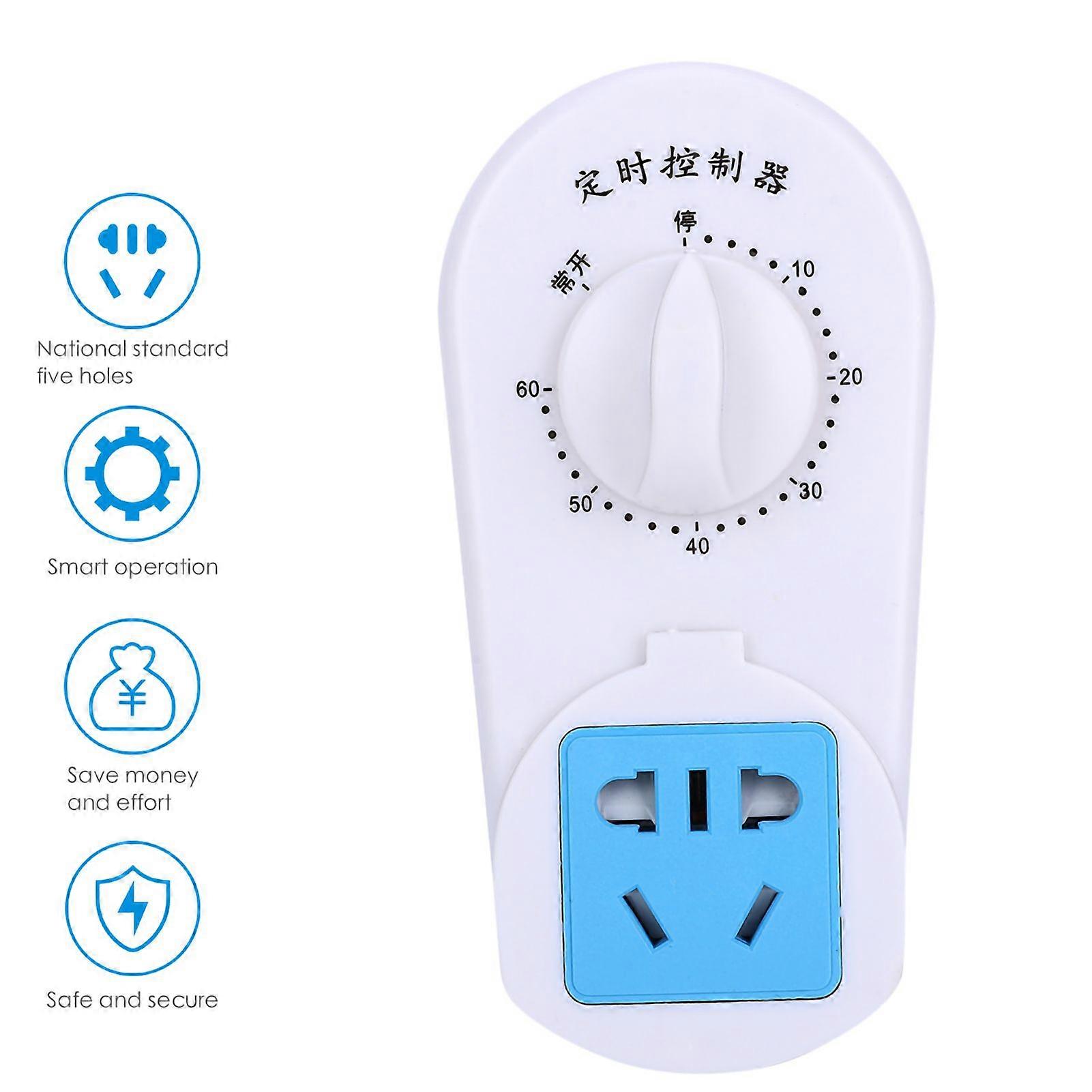 AC 10A Pump Timer Mechanical Time Switch Countdown Control Socket ...
