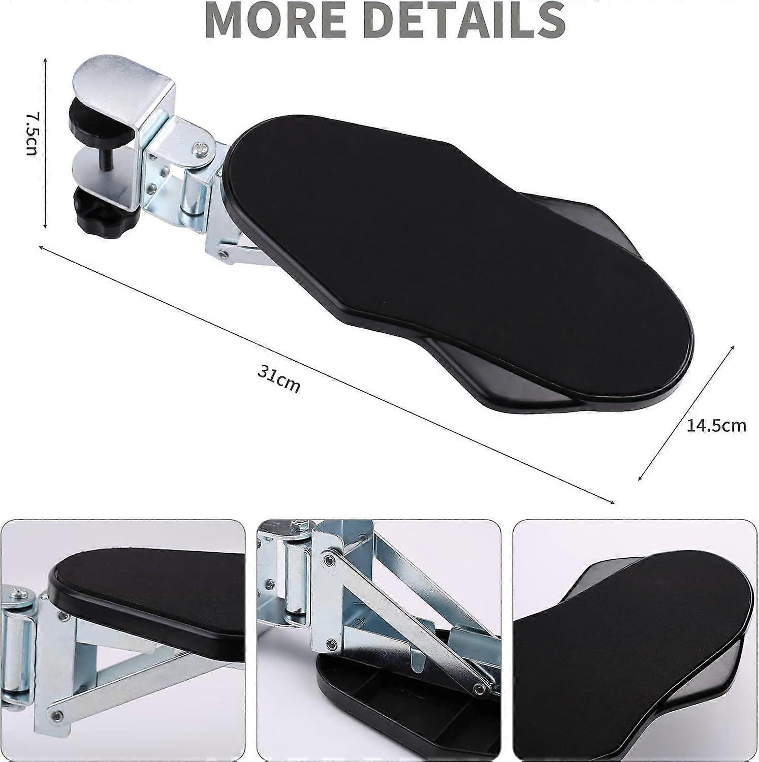 Ergonomic Arm Rest for Desk, 180 Rotatable Wrist Rest Holder, Elbow ...
