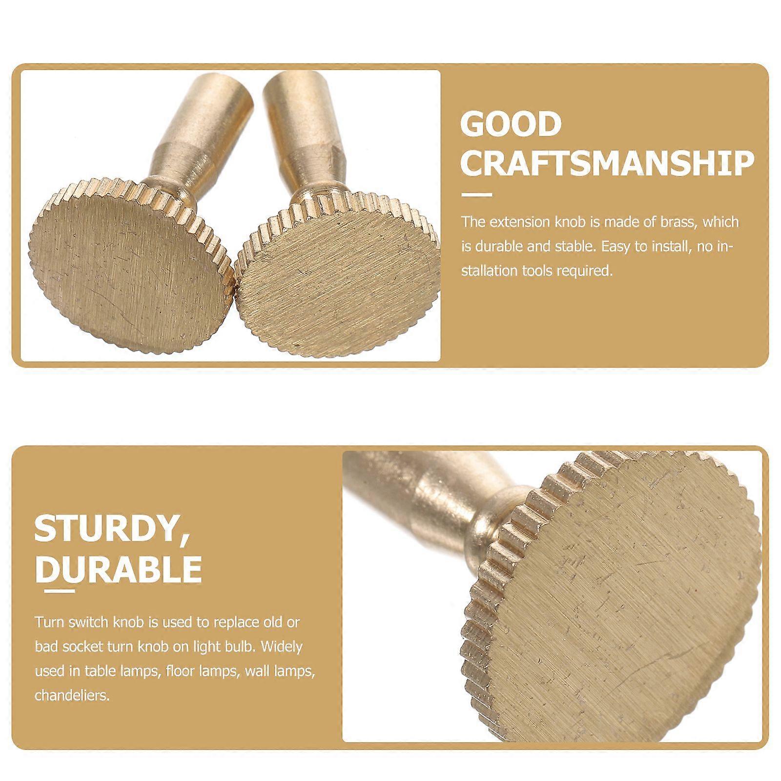 2pcs Lamp Switch Replacement Rotary Light Turn Switch Knob Light Socket ...