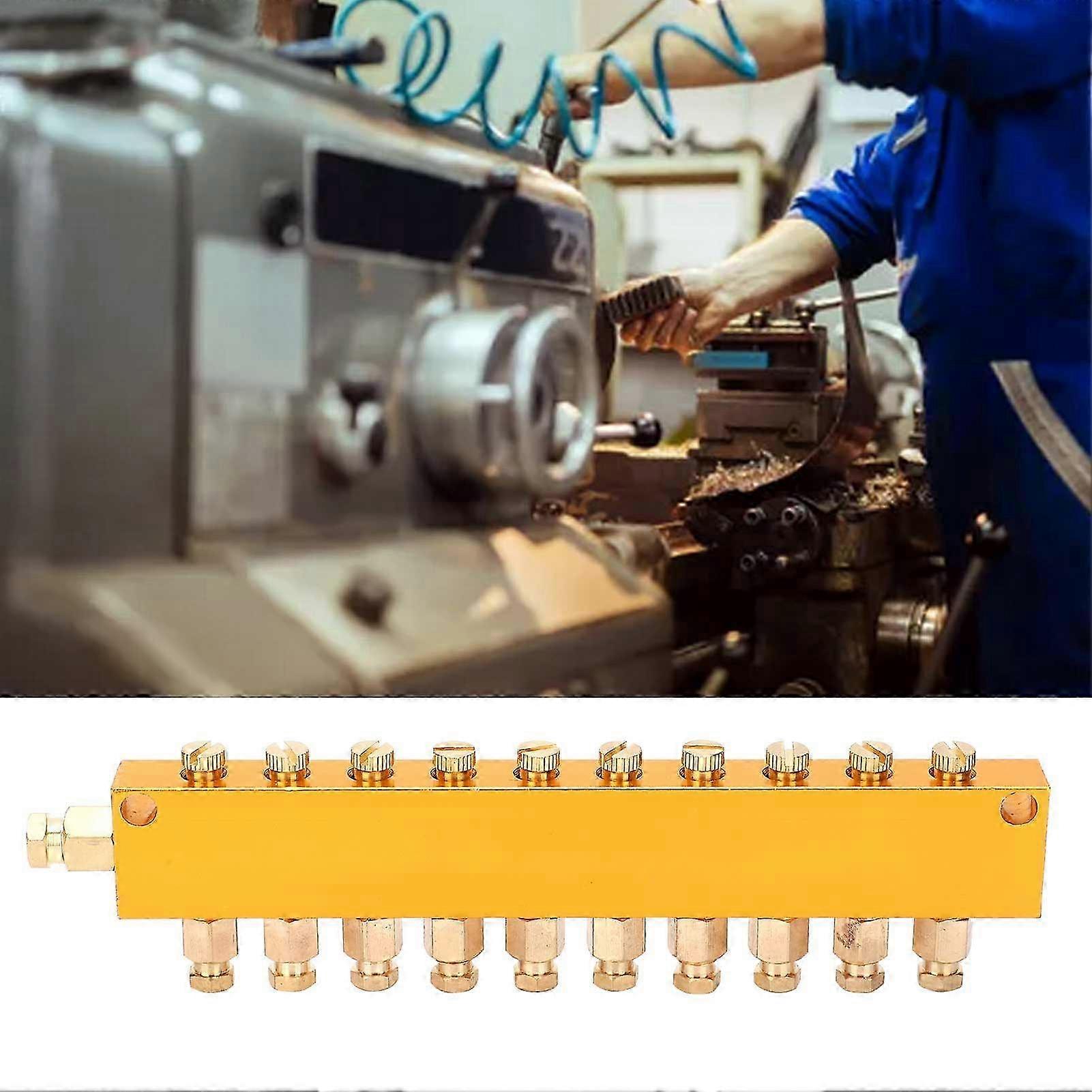 Oil Distributor Adjustable Lube Oil Piston Separator 1 Inlet 10 Outlet ...