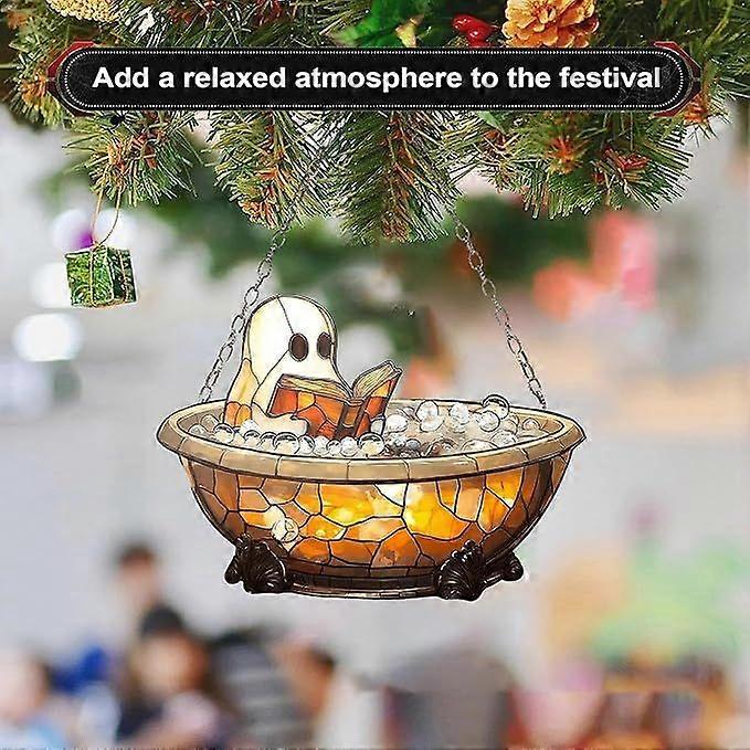 Ghost Bubble Bath Lamp Window Sun Catcher | Halloween Sun Catcher Light ...