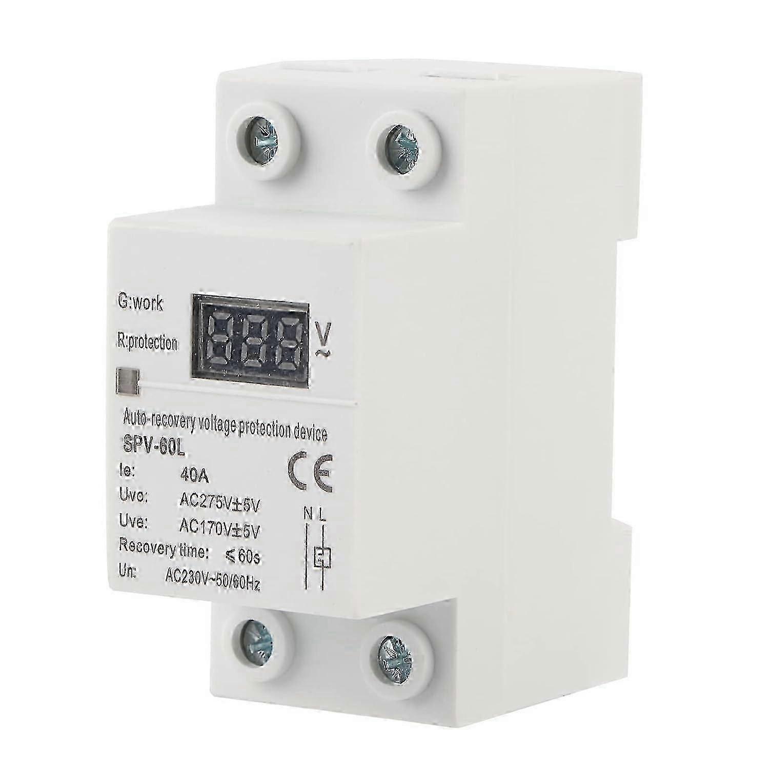 Voltage Regulator, 230V 40A Automatic Recovery Overvoltage and ...
