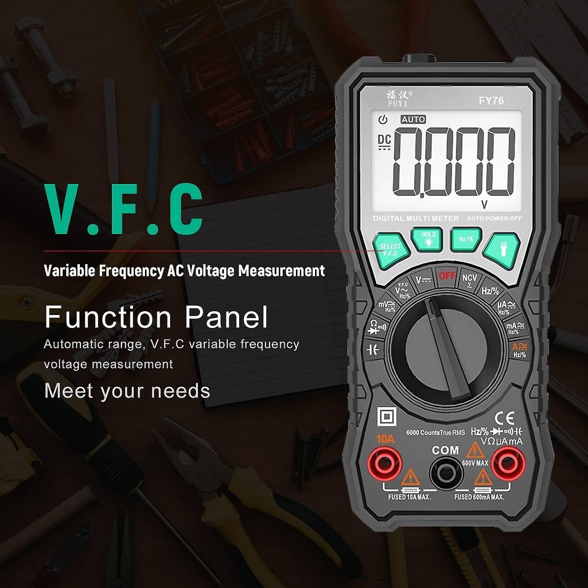 Digital Multimeter Intelligent Manual Automatic Range Multimeter ...