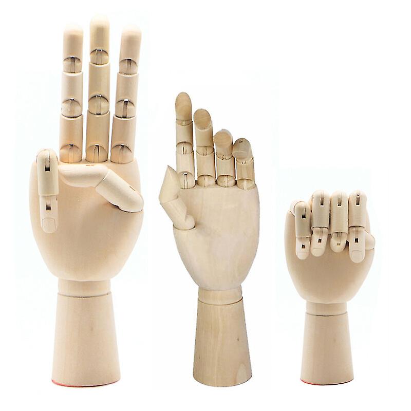 1 Pcs 7/10/12inch Wooden Hand Drawing Mannequin Hand Movable Limbs ...
