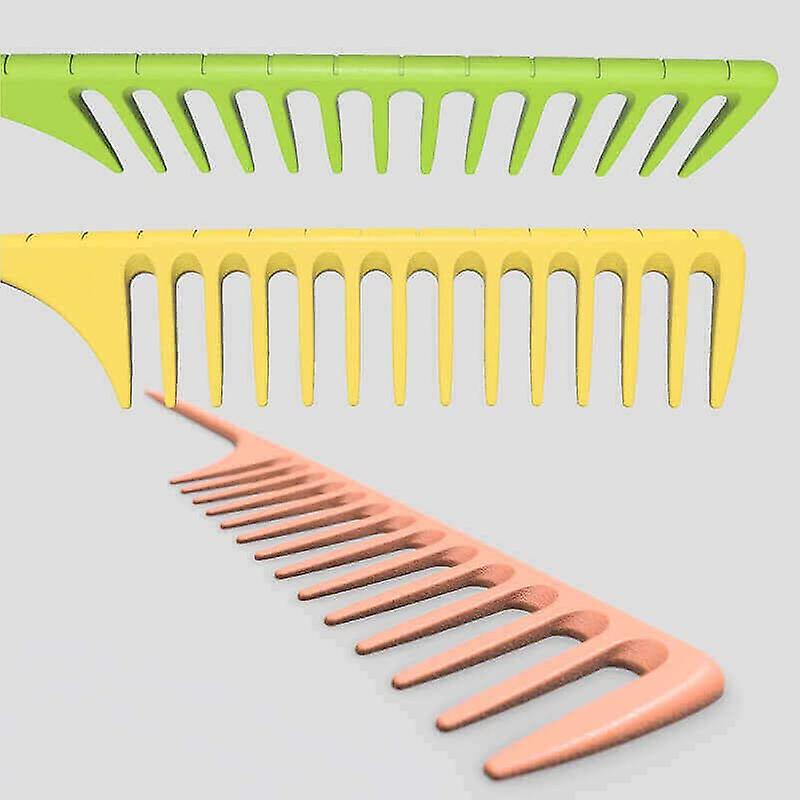 Wide Tooth Comb, 3pcs Wide Tooth Rat Tail Combs, Wide Tooth Rake Comb ...