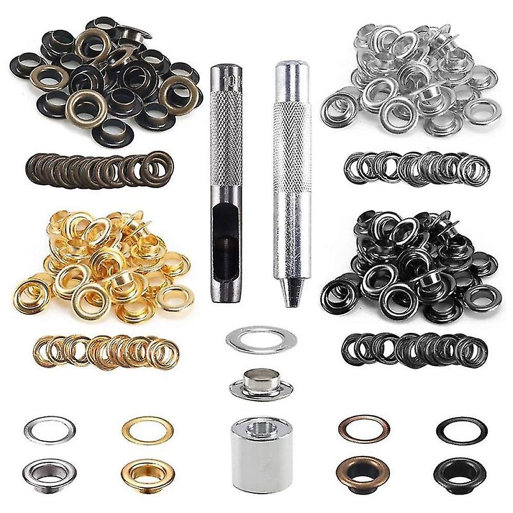 100 Sets 10mm Grommet Tool Kit Grommet Eyelets Kit And Install Tool ...