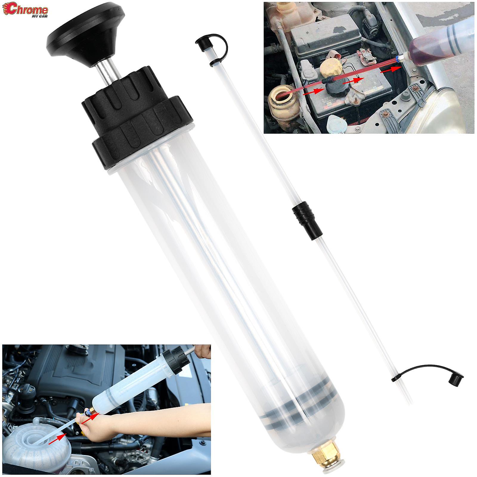 200cc Oil Liquid Fluid Extractor Air Pump Filling Syringe Bottle ...