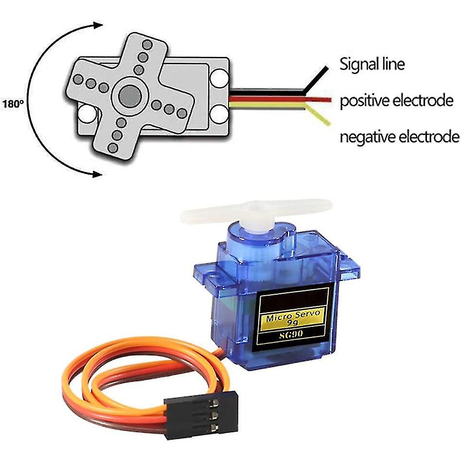Sg90 Micro Servo Motor Mini Servo Sg90 9g Servo Kit For Rc Helicopter ...