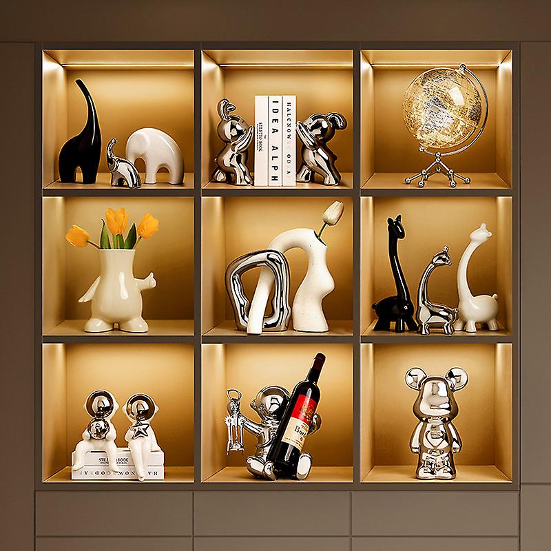 Modern Ceramic Decorative Statue Giraffe Home Decor Living Room, Shelf ...