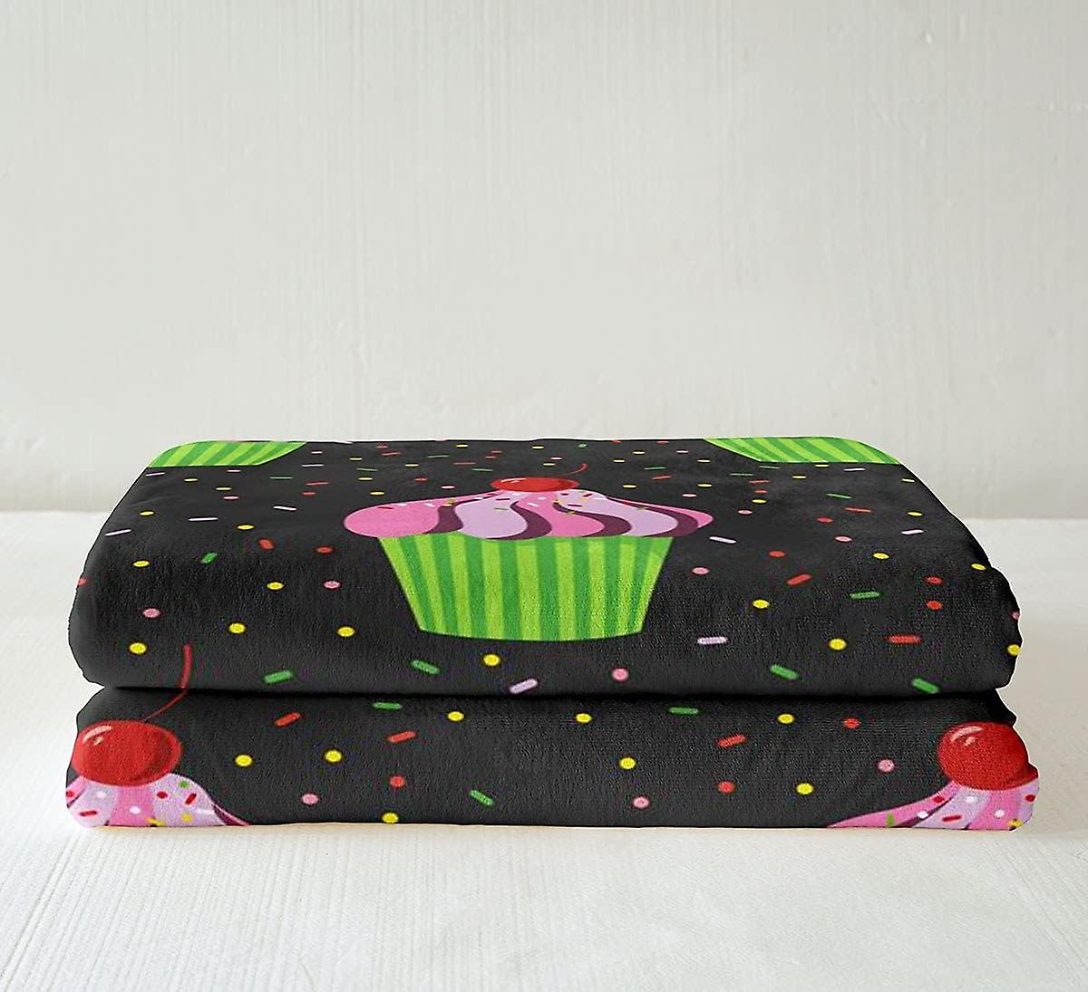 Glass Fleece Kasta Filt Tecknad Glass Godis Sherpa Filt för barn Pojkar ...