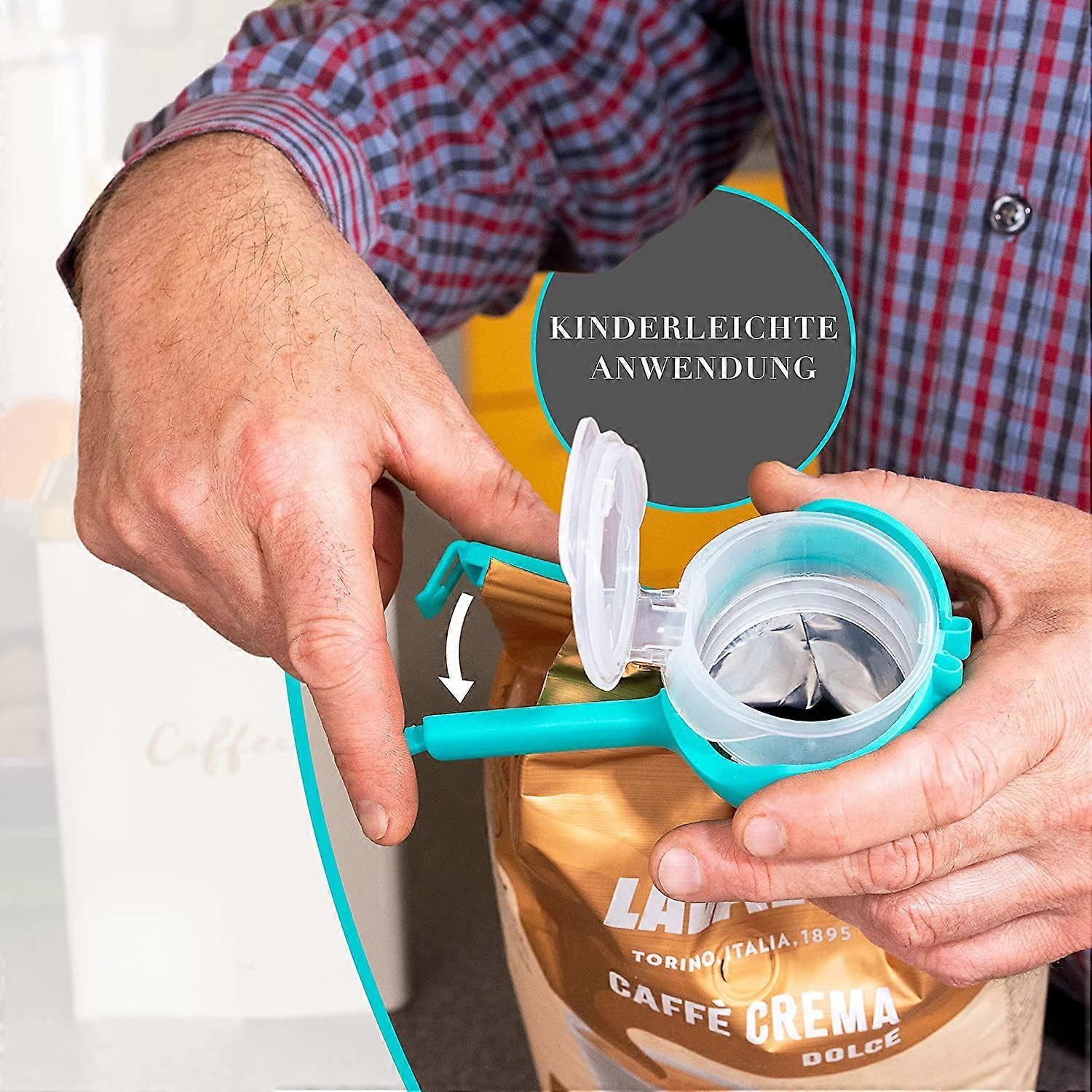 Set of 4 closure clips with spout, kitchen clip, bag clips, snack ...