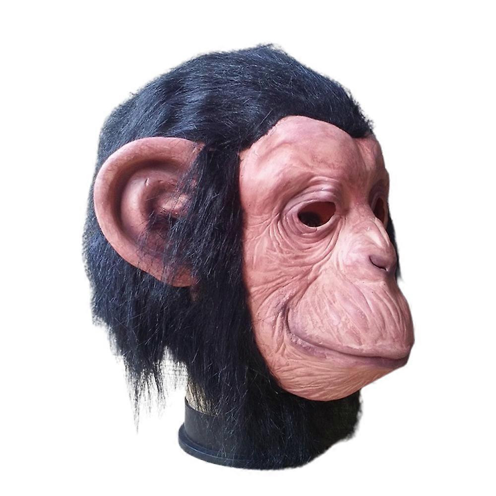 Gorilla Cosplay Monkey Animal Full Head Latex Mask Adults Halloween ...