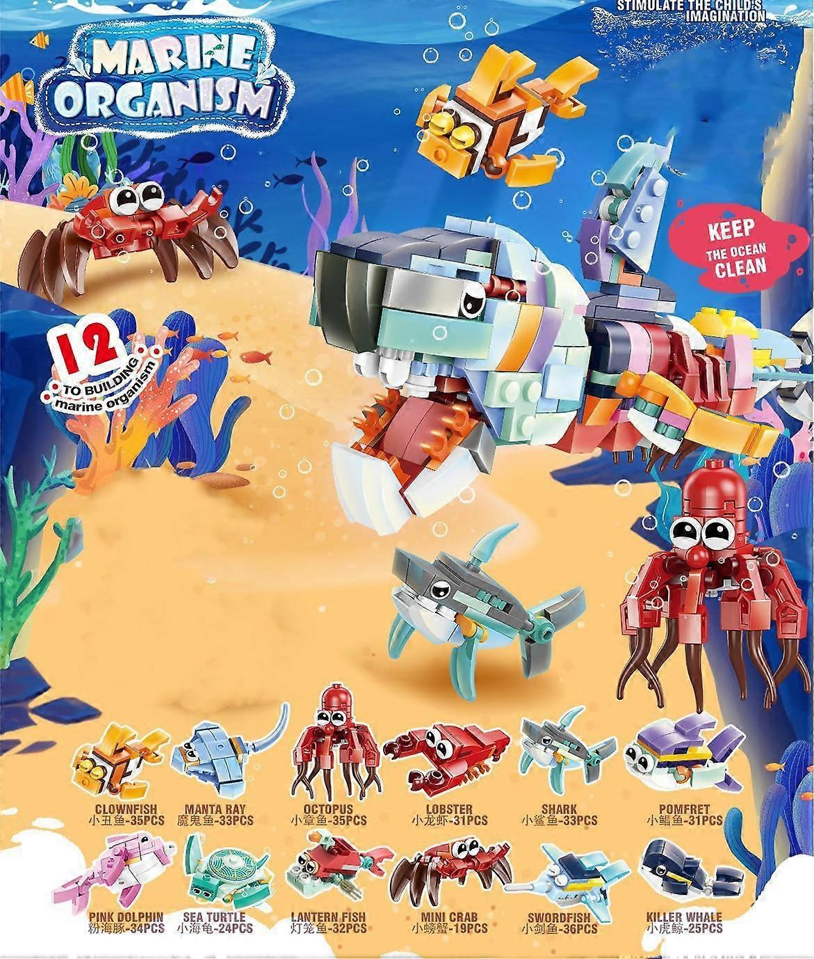 Christmas Advent Calendar Hand-torn Blind Box Building Blocks DIY ...