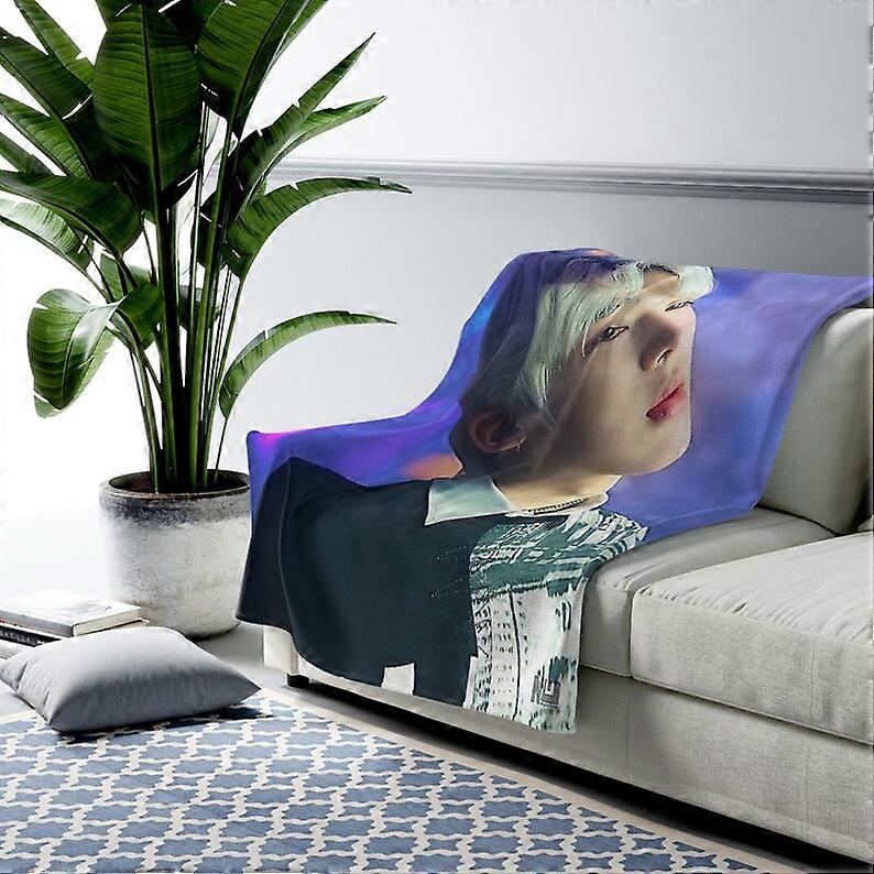 Sunoo Photo Throw Blanket, Enhypen Sunoo Velveteen Blanket, Gift for ...