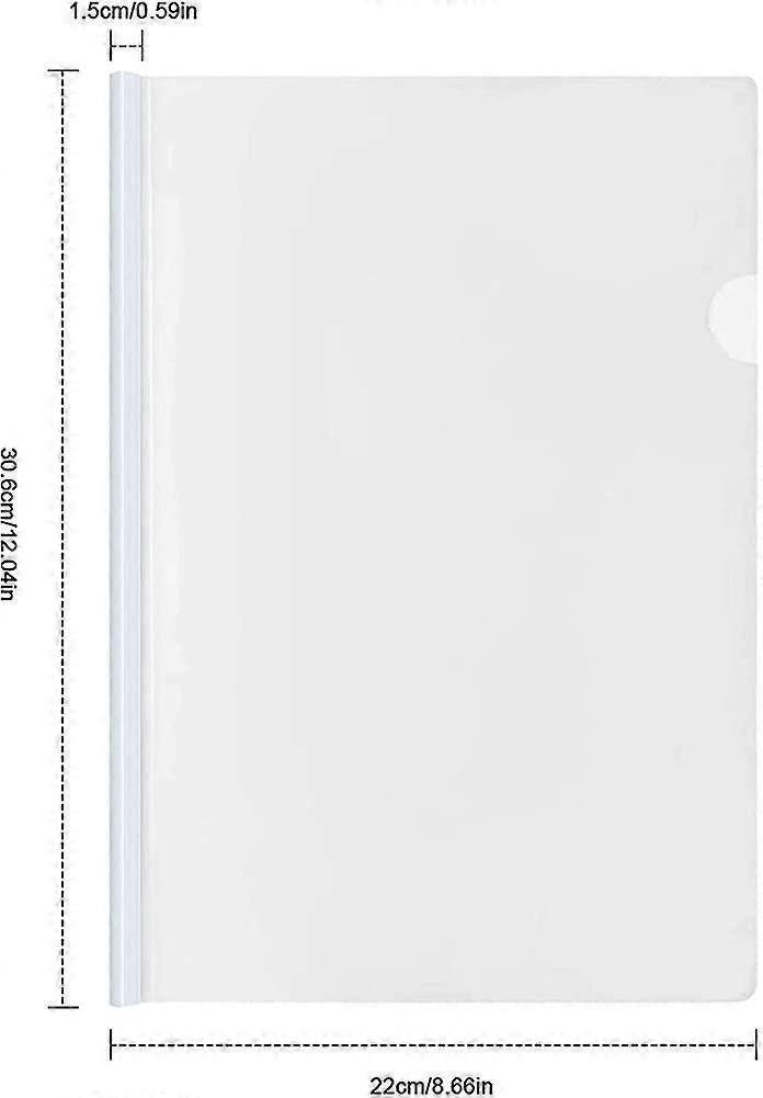 10 Pieces Clear A4 Sliding Folder, Plastic File Folder With Sliding Bar ...