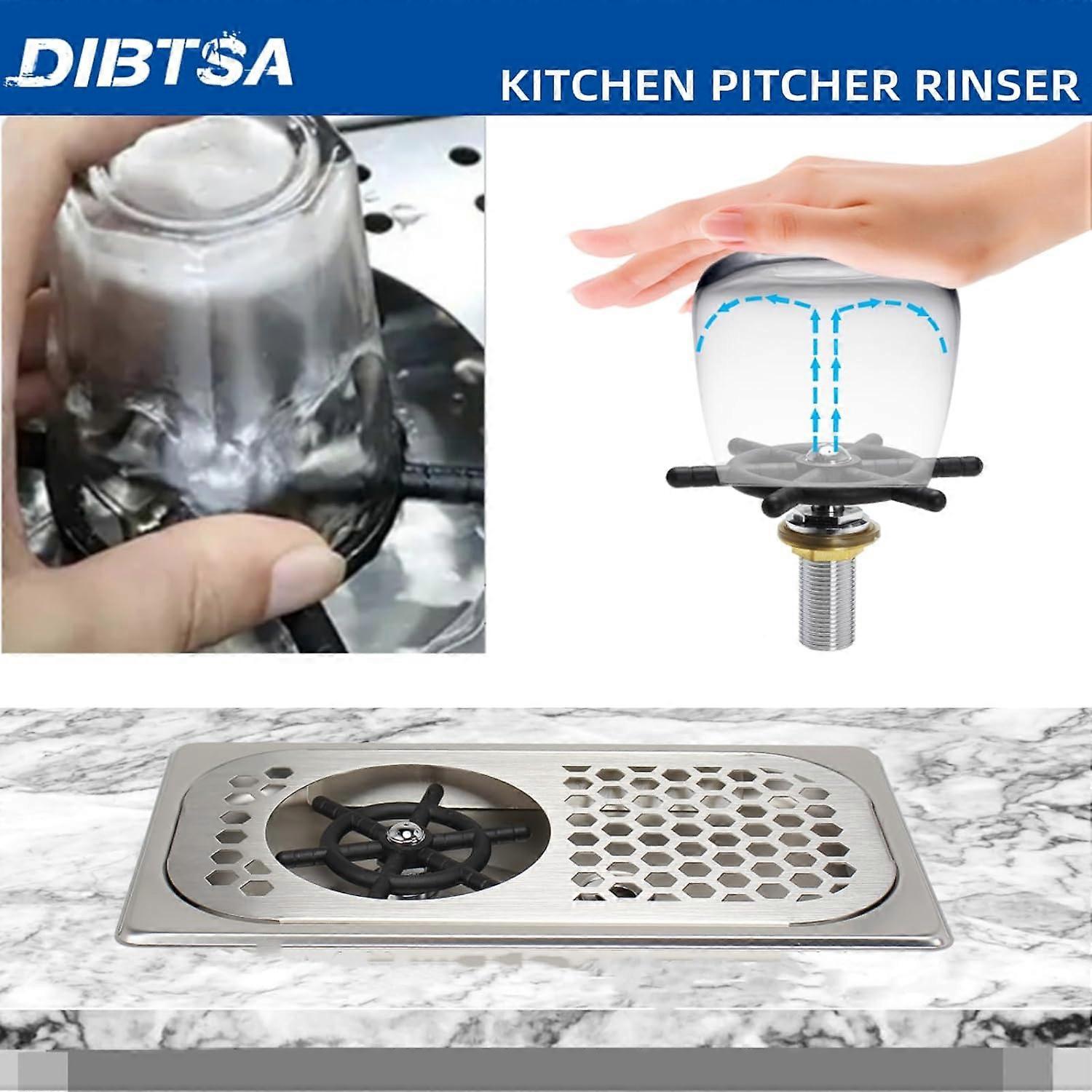 Pitcher Rinser, Espresso Rinser with Spray, Drain and Drip Tray ...