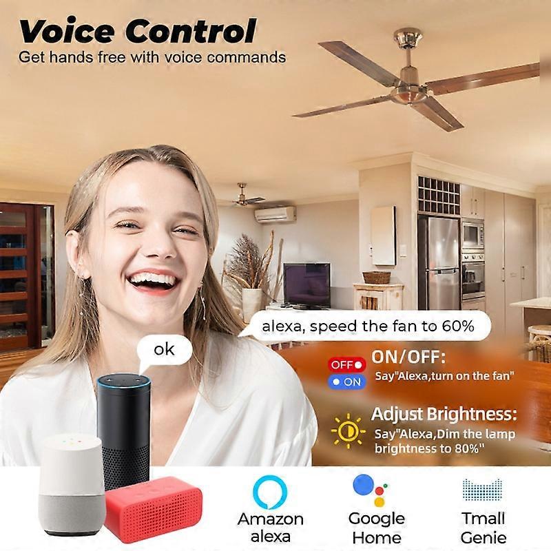Tuya Fan Controller Smart Home Wifi Ceiling Fan Stepless Speed Switch ...