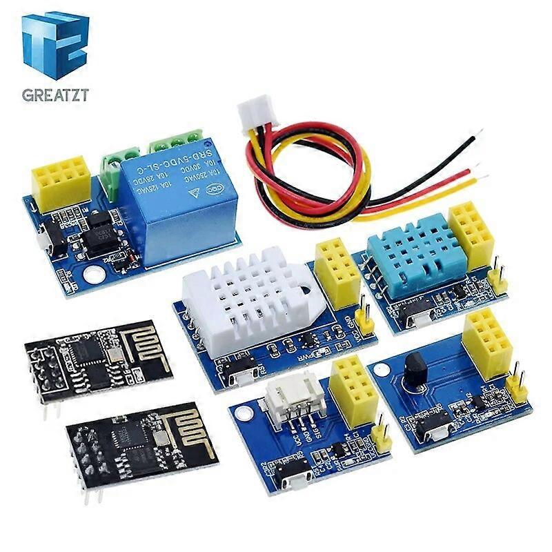 ESP8266 5V WiFi-relämodul DS18B20 DHT11 RGB LED-kontroller Saker smarta ...