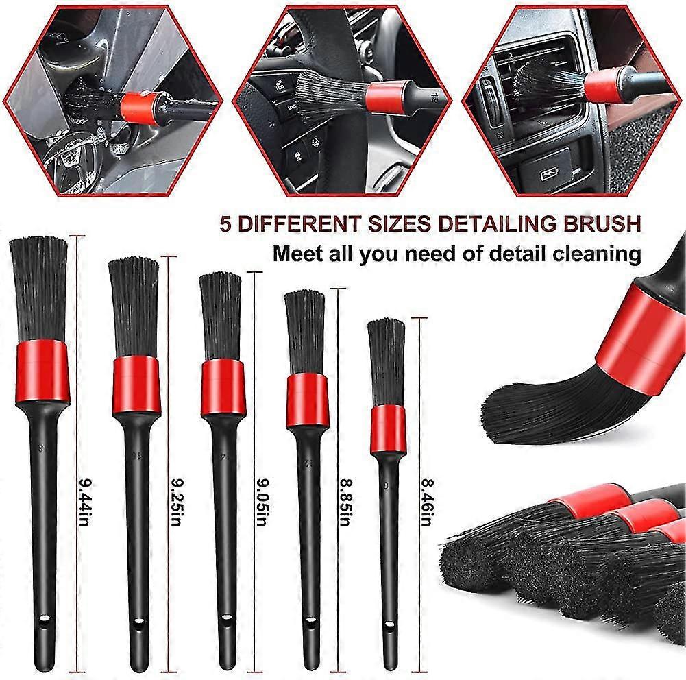 18 Pcs Car Cleaning Tools Kit With Car Detailing Brush Set,auto ...