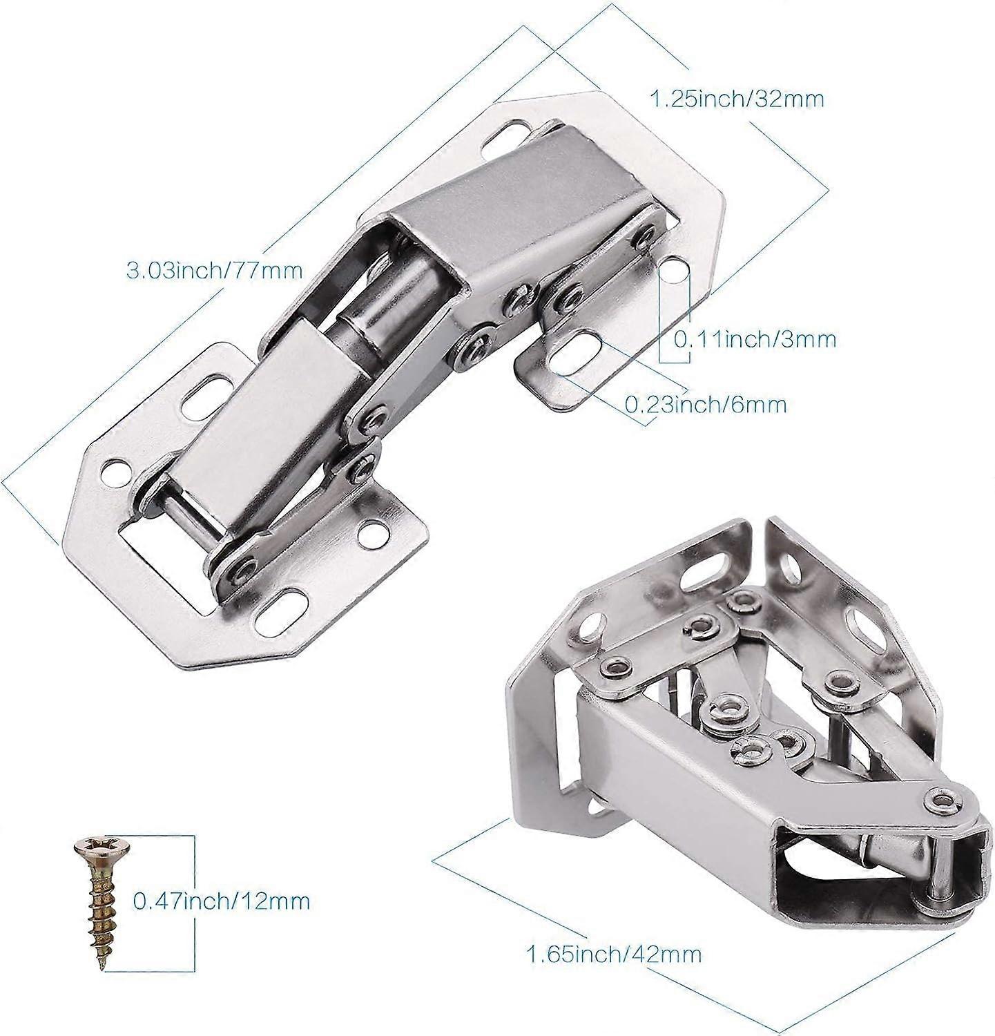 Pack of 12 cabinet door hinges with hinge screws, hinges for cabinet ...