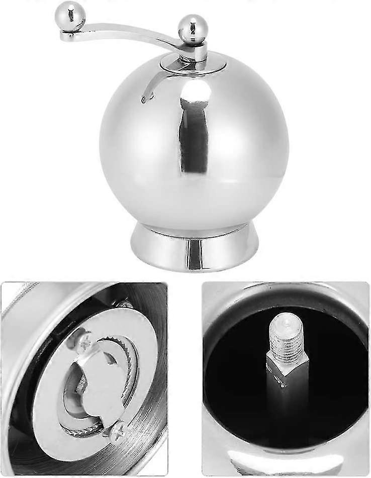 Pepper Grinder,304 Stainless Steel Pepper Mill Spherical Grinder,salt ...