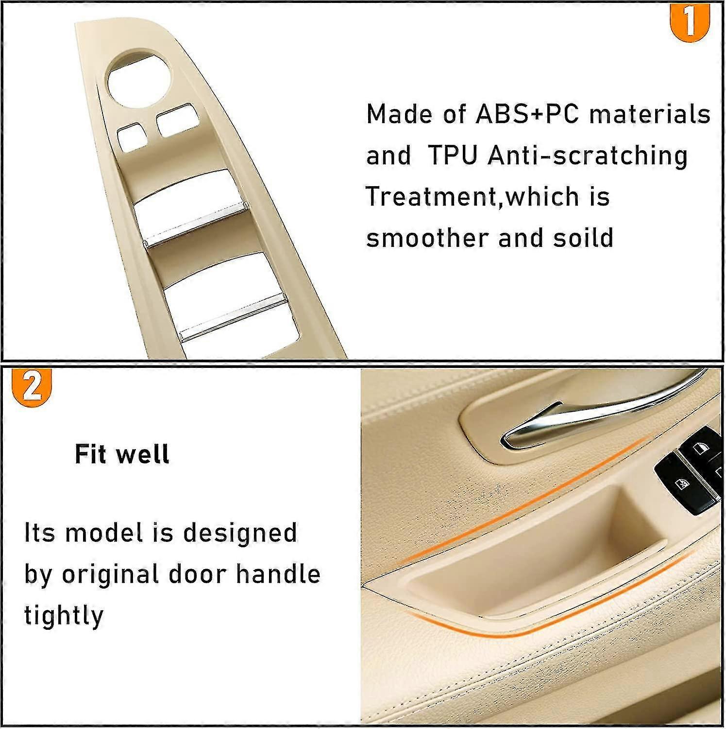 For Bmw 5 Series F10/f11 Door Handle, Front Door Handle, Left Inner ...