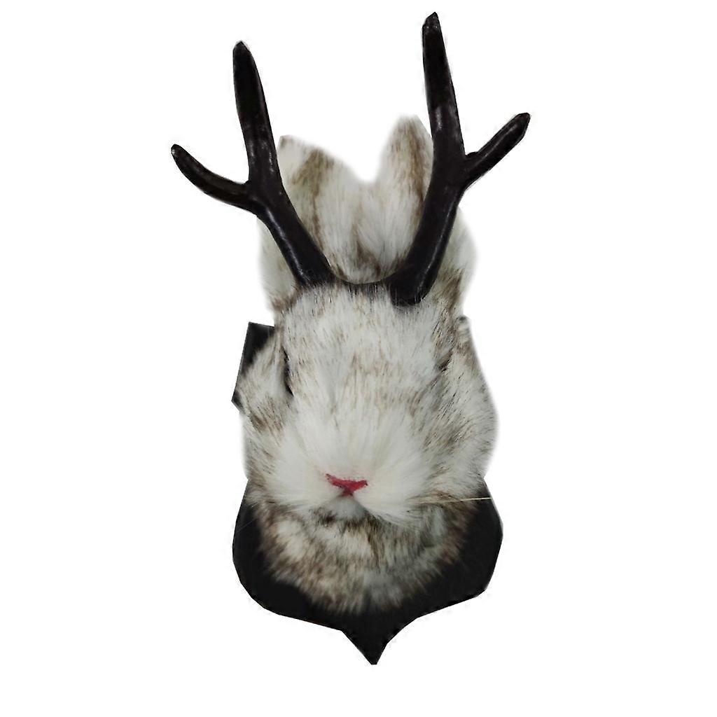 Animal Rabbit Head Antlers Wall Decor for Living Room Bedroom Home ...