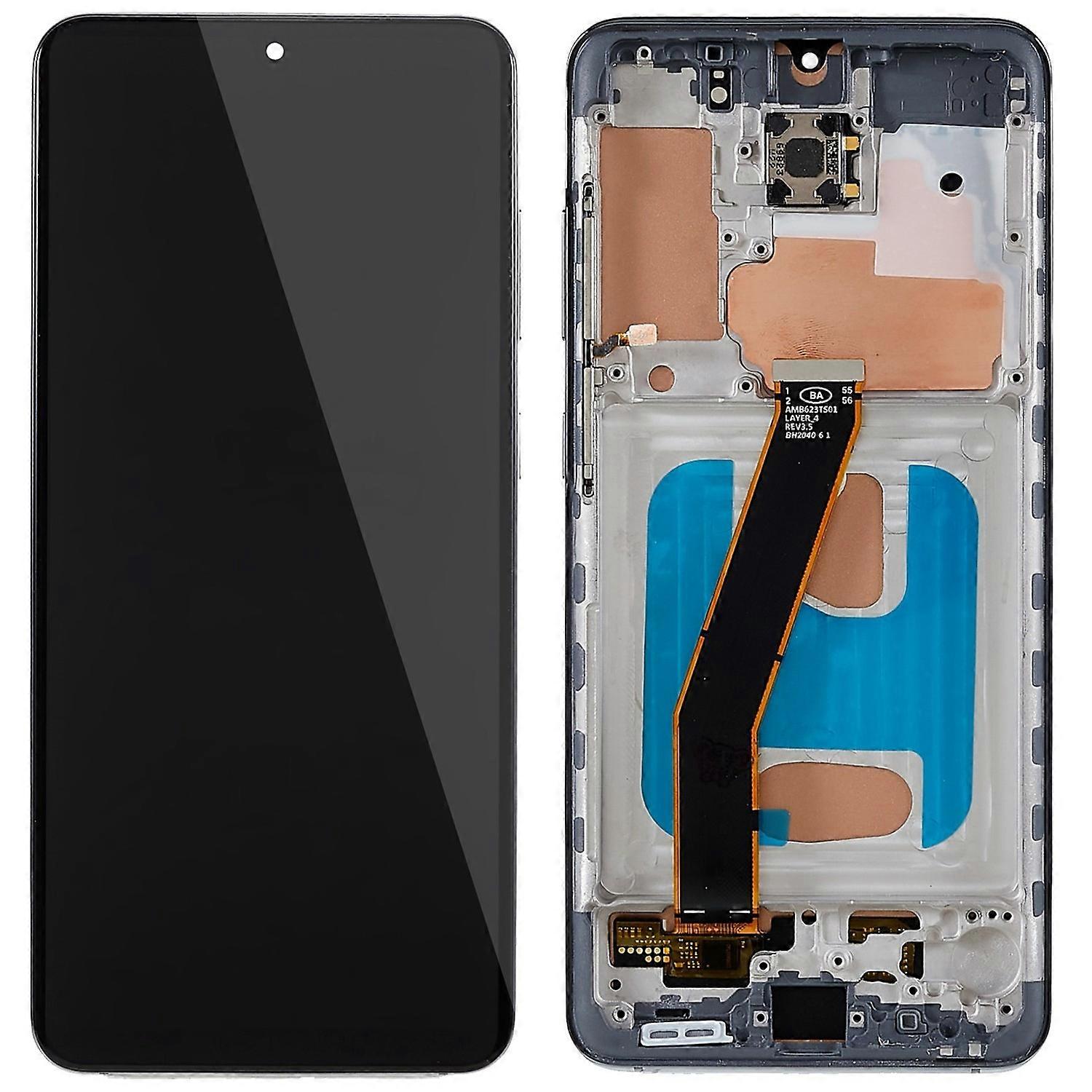 For Samsung Galaxy S20 4G G980F/S20 5G G981B Grade C LCD Screen and Digitizer Assembly+Frame ...