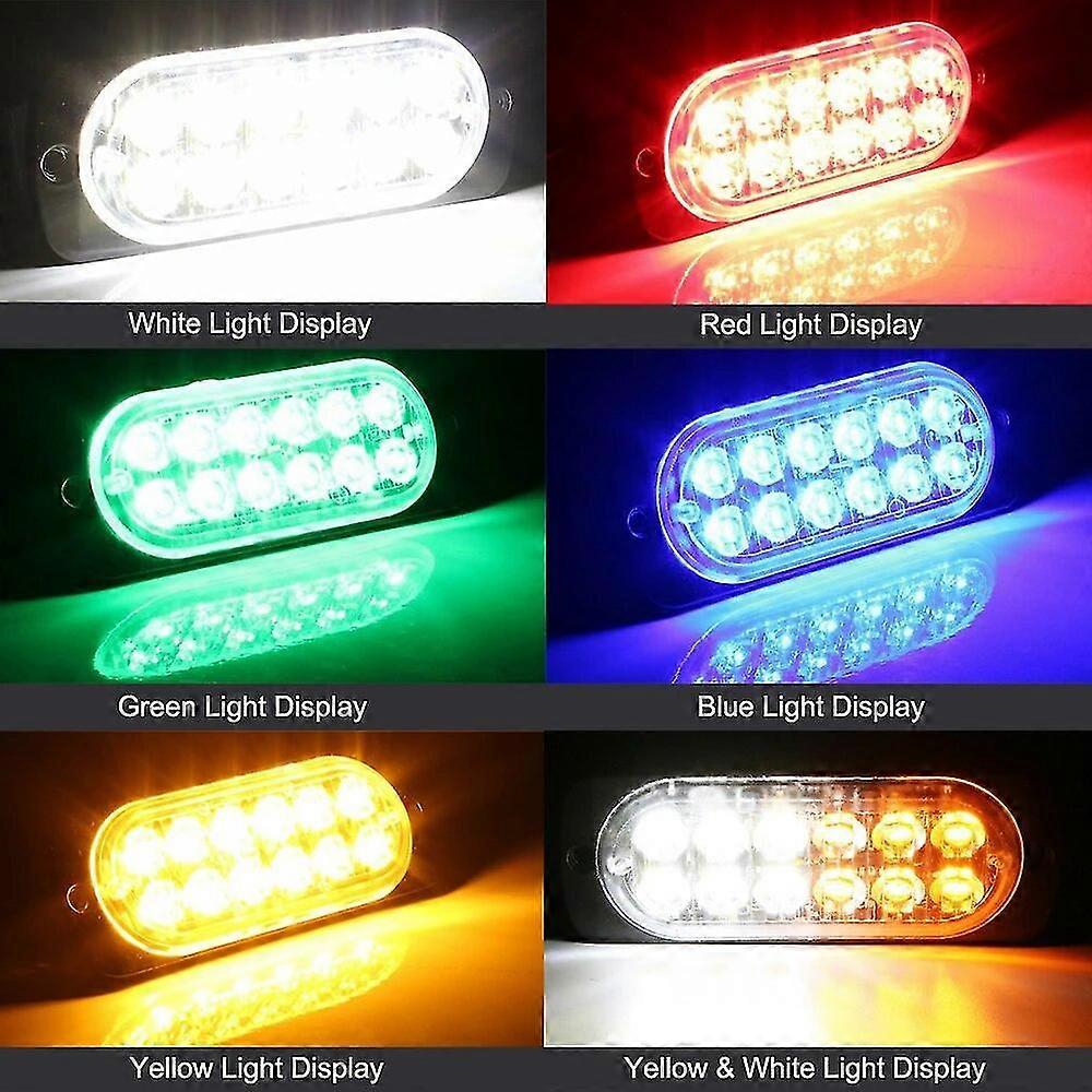 brand-new 12 Led Strobe Lights Emergency Flashing Beacon Warning Light ...