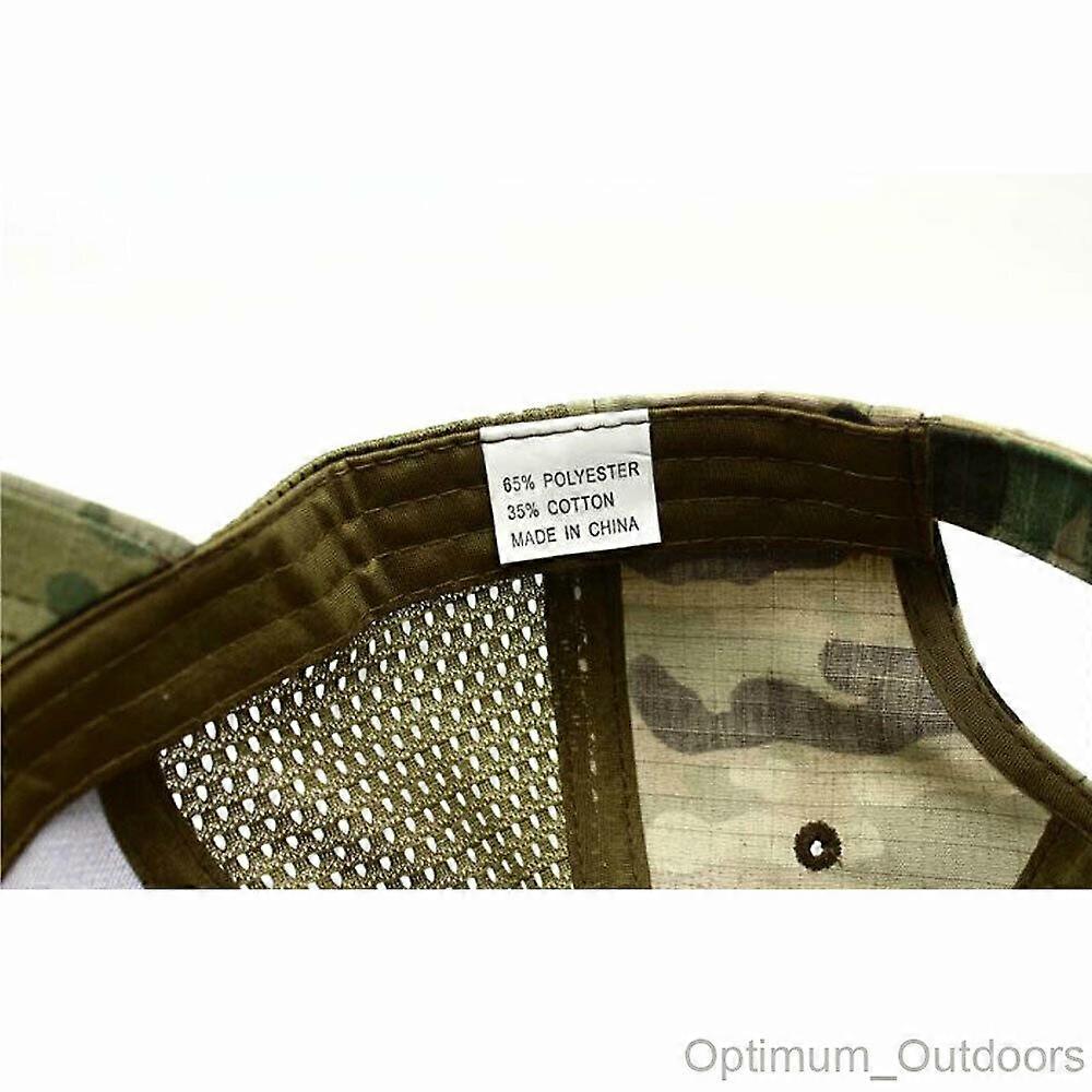 Punisher Mesh Back Baseball Cap Operators Hat Airsoft Army Camouflage ...
