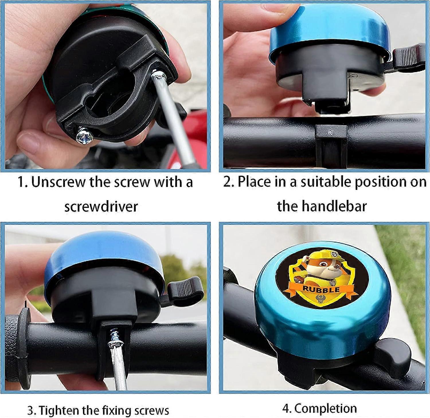 Kids Bike Bell, Blue Bike Bell, Mini Bike Bell, Handlebar Bell for ...