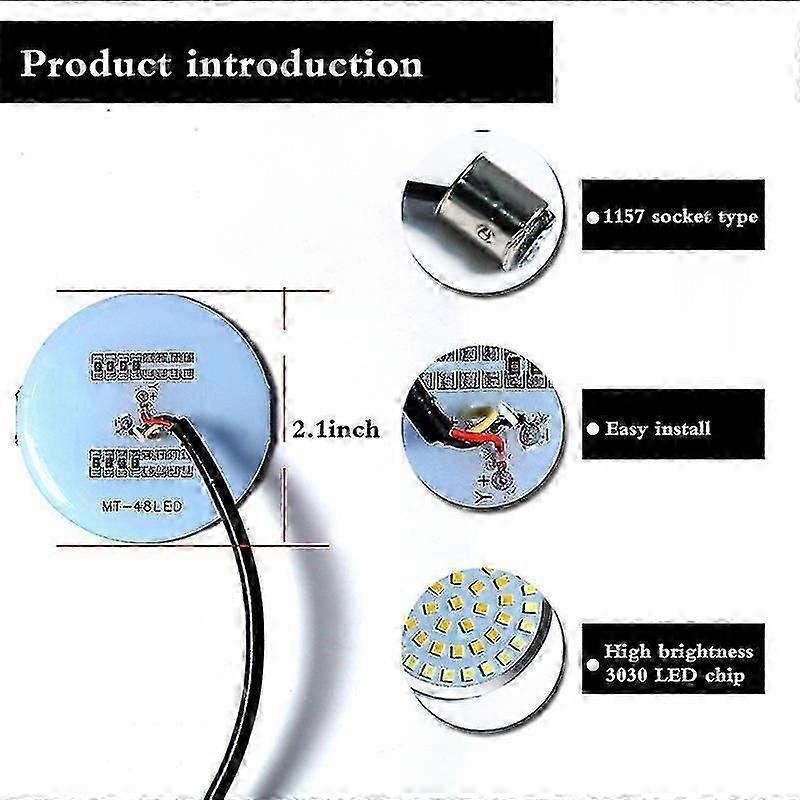 Ijdm 1157 Led Turn Signal &drl Red Led Tail Running Lights Bulbs For ...