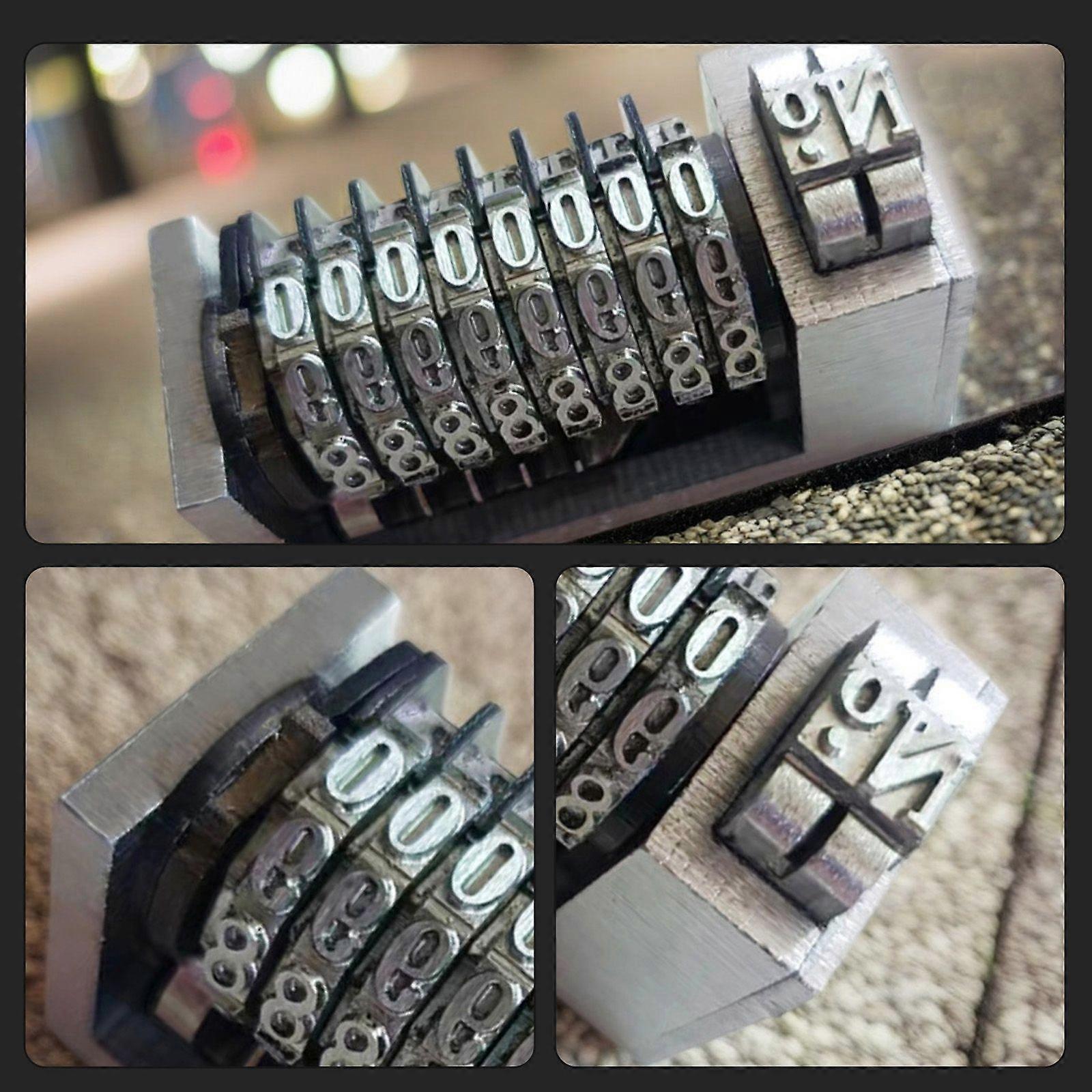 6 Digits Numbering Machine Forward for Letterpress Number Coding 4X8 ...