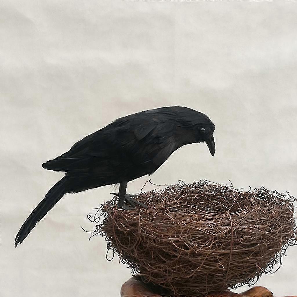 Artificial Ravens and Magpies Birds for Home Garden Decor, Lifelike ...