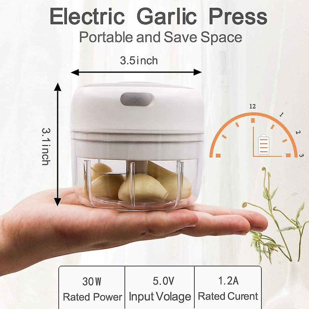 Mini Garlic Chopper, Powerful Garlic Chopper Mini Chopper, Electric ...
