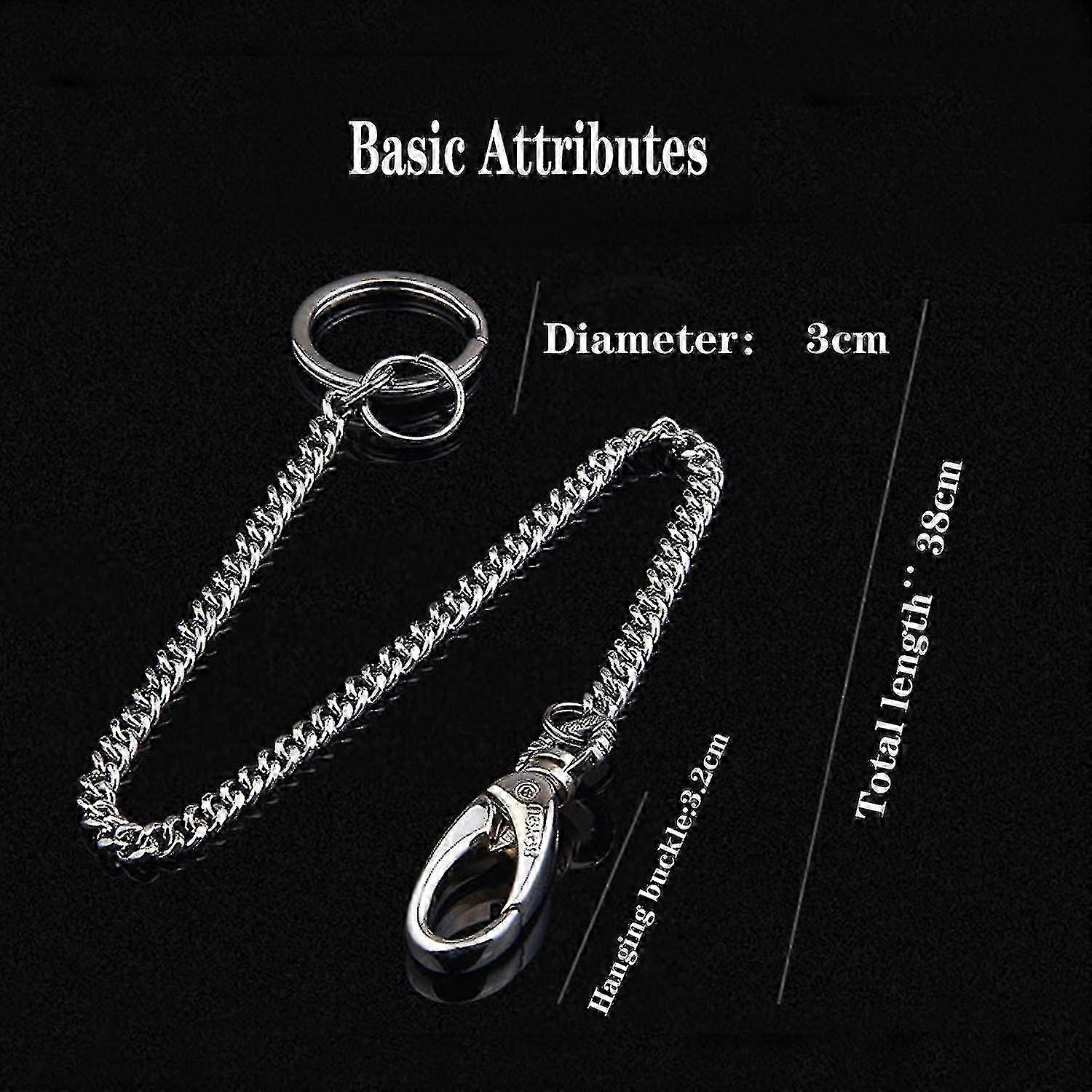 38cm Long Heavy Duty Key Chain with Belt Clip for Men and Women | Fruugo AU