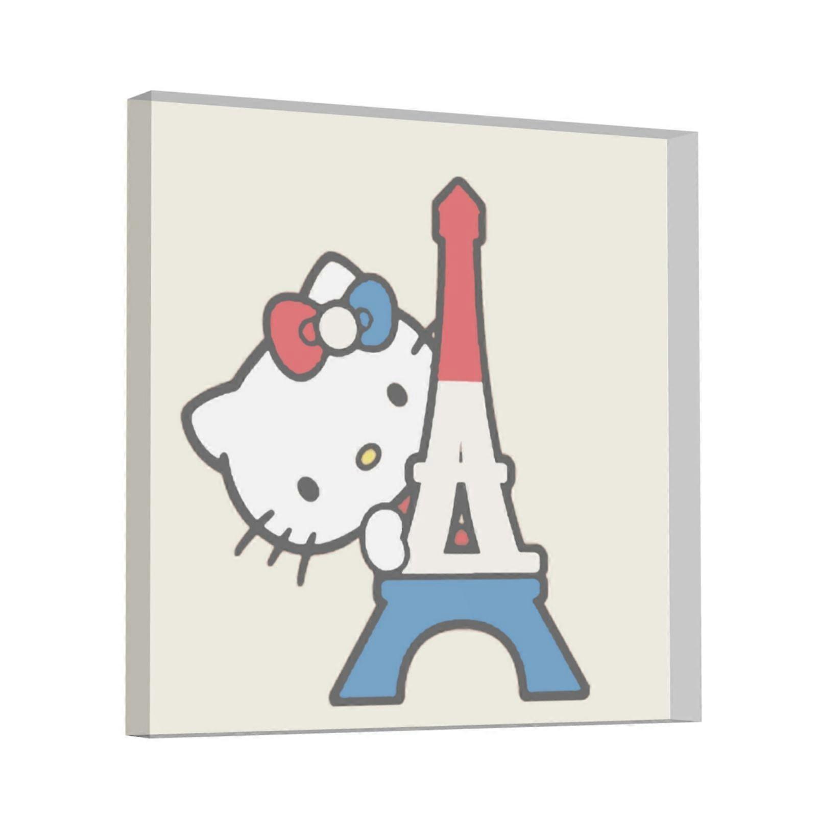 Hello Kitty Acrylic Square Plaque - Inspirational Quotes, Romantic Gift ...