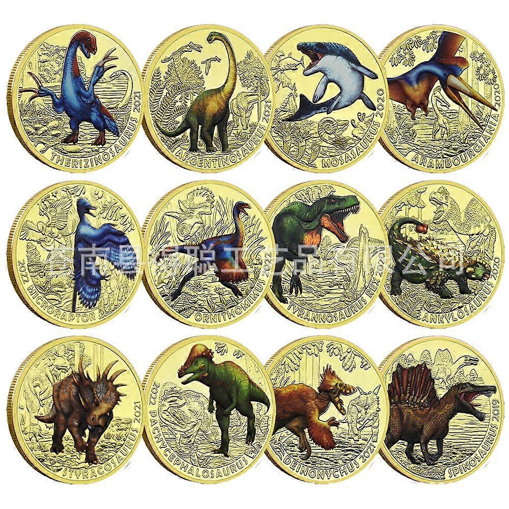 Austrian Dinosaur Gold Commemorative Coin Jurassic Period Dinosaur ...