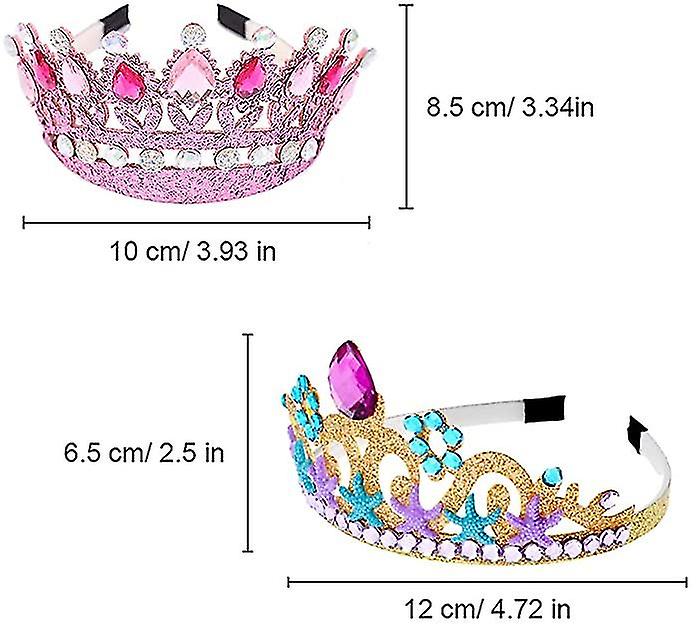 3 Pcs Princess Crown, Princess Crowns For Girls, Kids Princess Tiara ...
